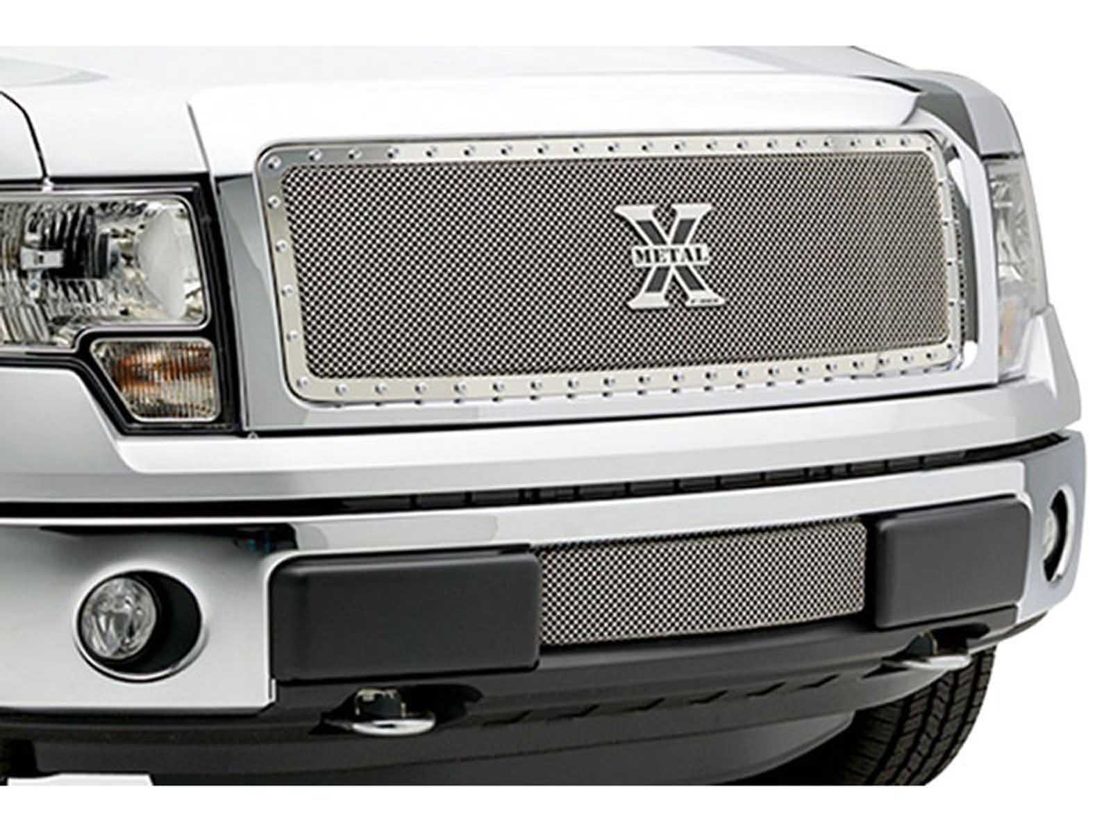 T-Rex 6715720 Polished X-Metal Stainless Grille Insert 2013-2014 Ford F-150